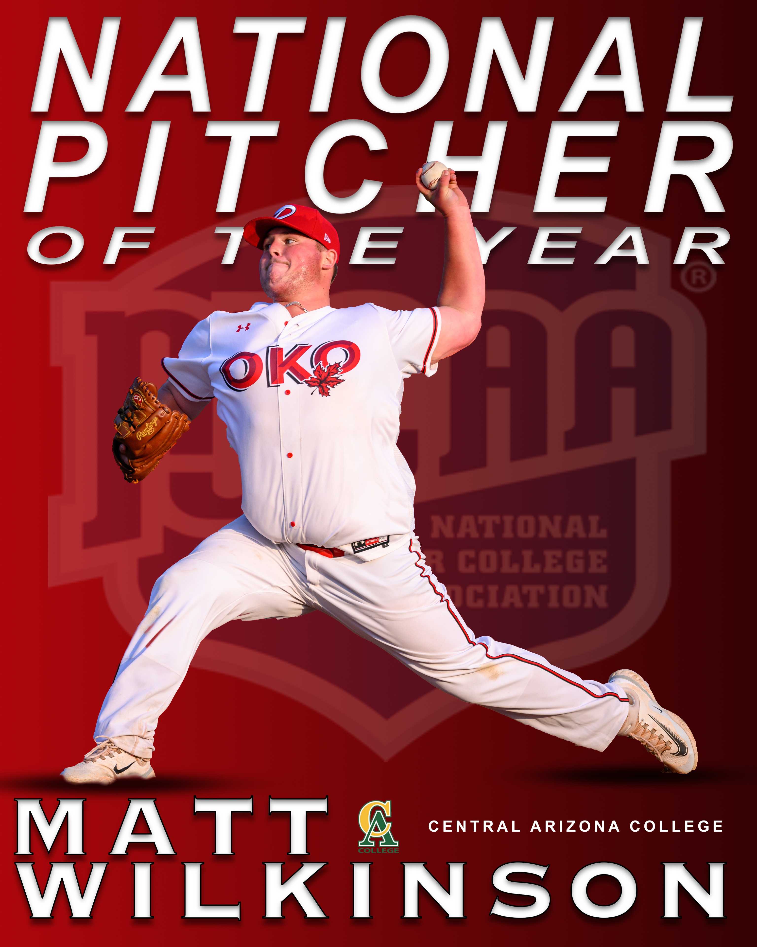 Wilkinson Named NJCAA D1 National Pitcher of the Year